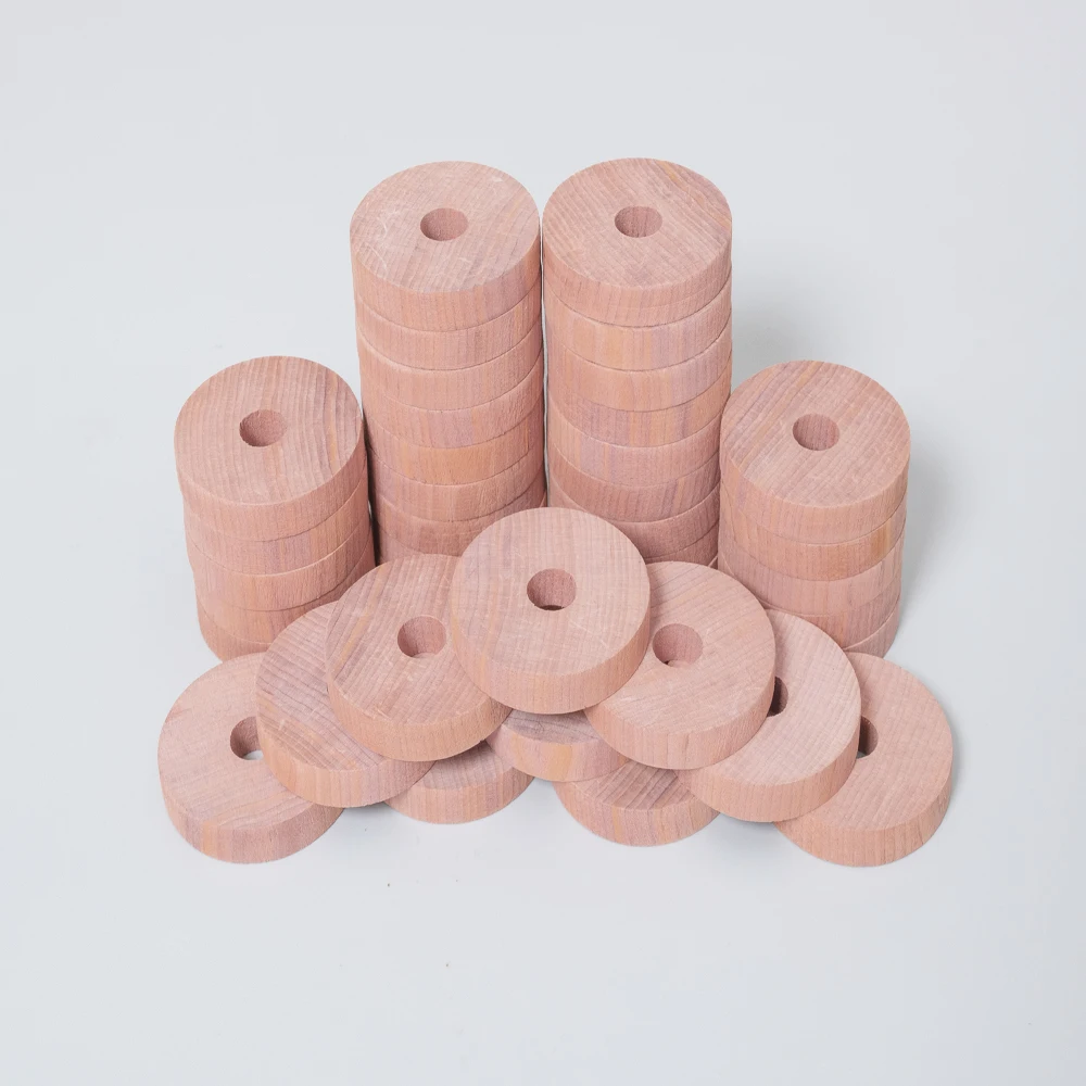 Cedar Space Cedar Rings For Hangers 100% U.s Red Cedarwooden Blocks 50 ...