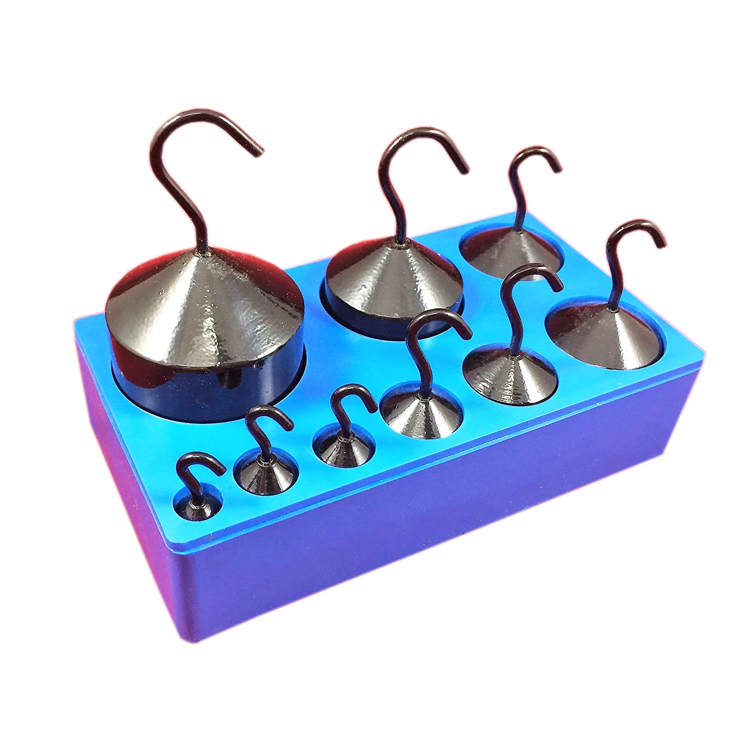 Gelsonlab HSPD-324 Educational Black Enamel Hooked Weight Set