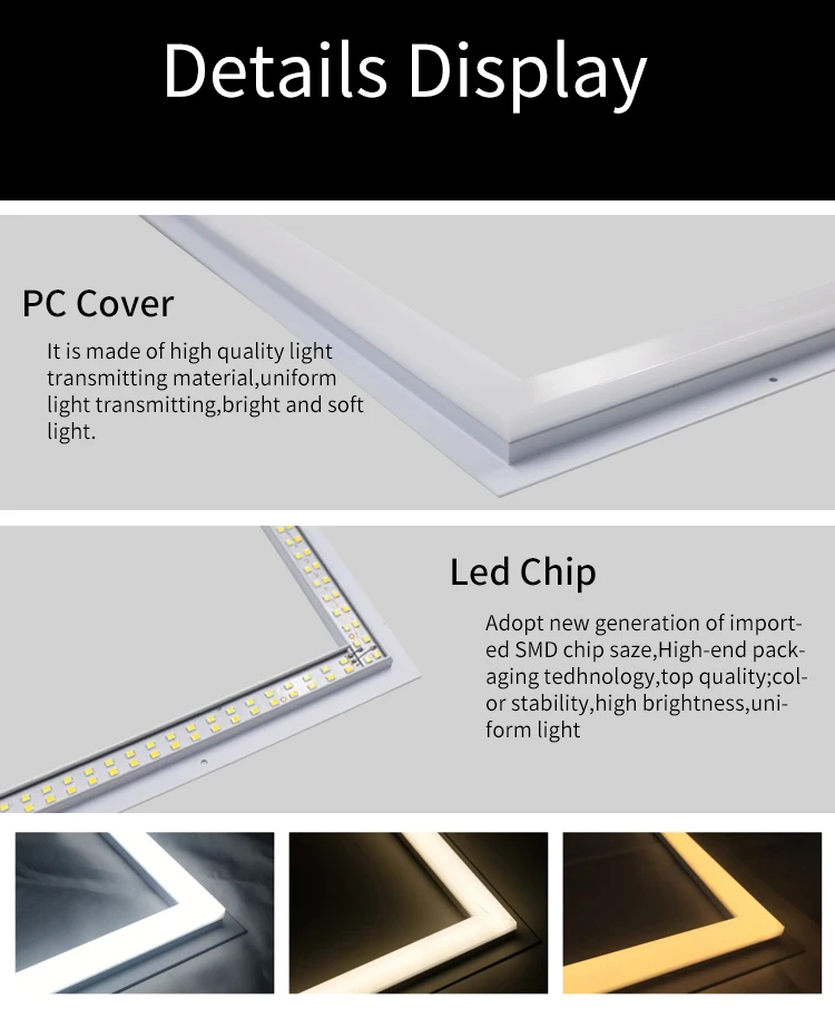 High Power Bis Standard Dimmable 600x1200 72w Led Panel Frame Light ...