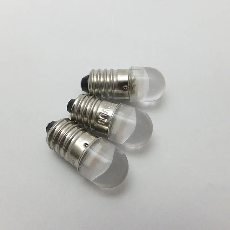 E10 BA9S B9 AC DC 6V 12V 24V 0.5W LED Indicator Light Bulb