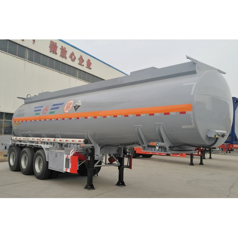 3 Axles 25000liters Stainless Steel Chemical Tank Trailer