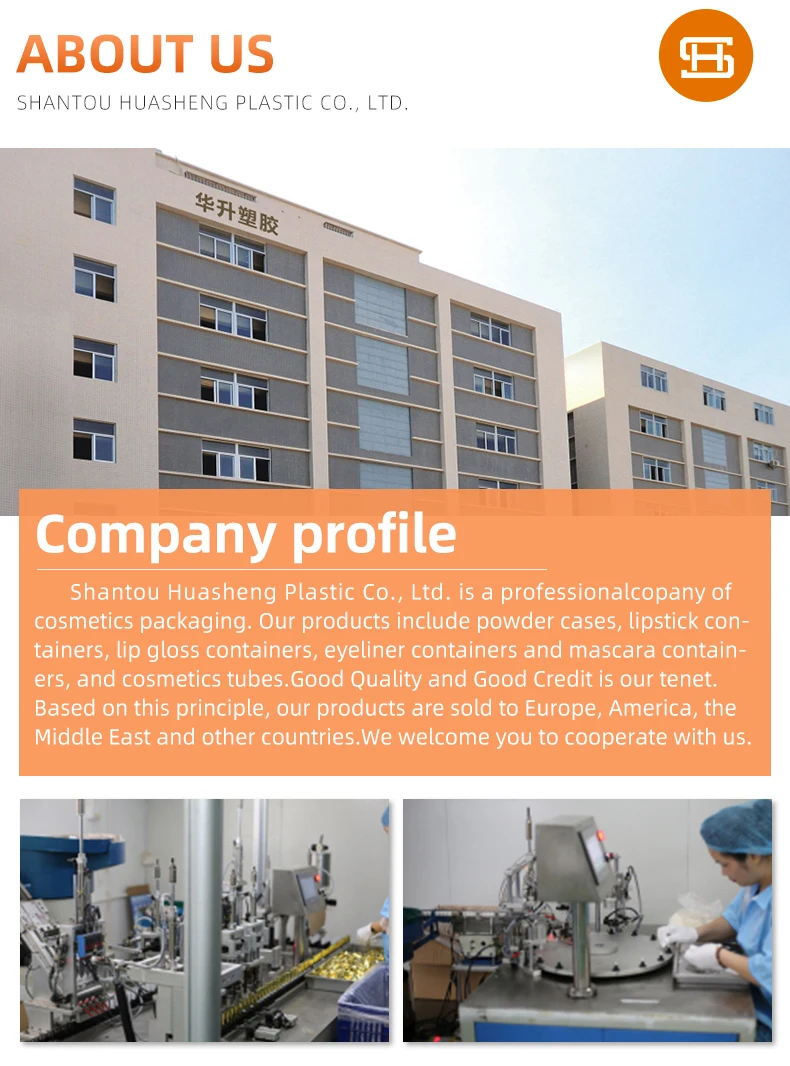 Oem High End Black Powder Container Rectangle Plastic Empty Magnetic ...