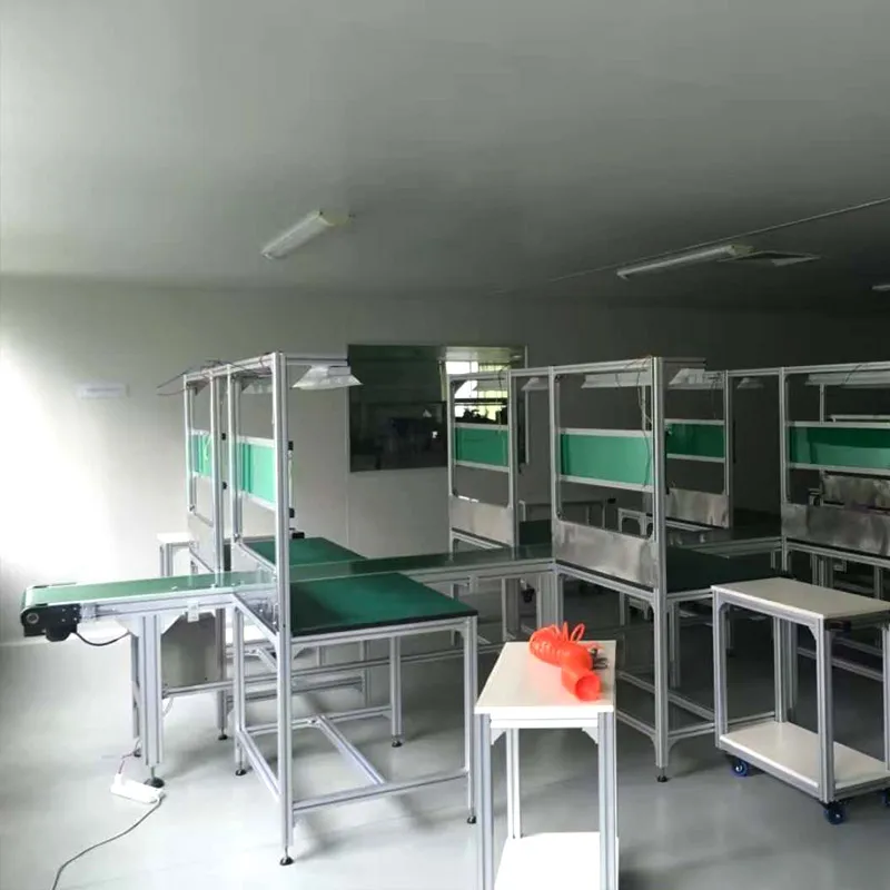 Industrial Aluminium Workbench Assembly Line Production Line Working ...