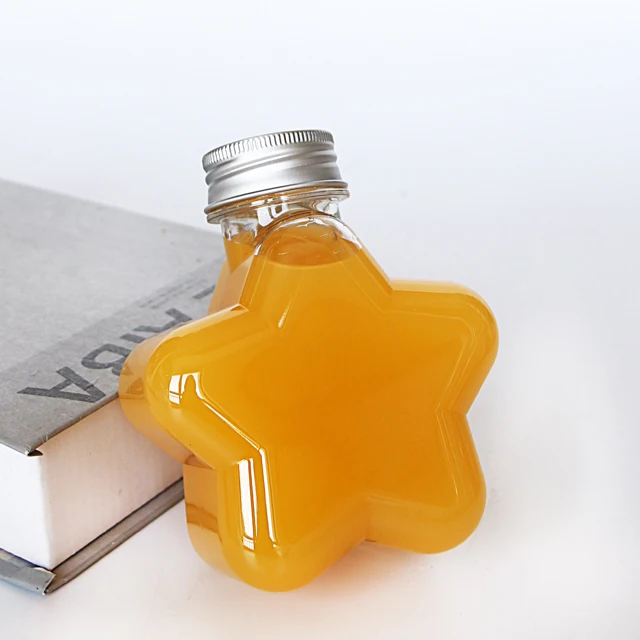 Cute 80ML to 200ML Star Shaped Plastic Juice Container