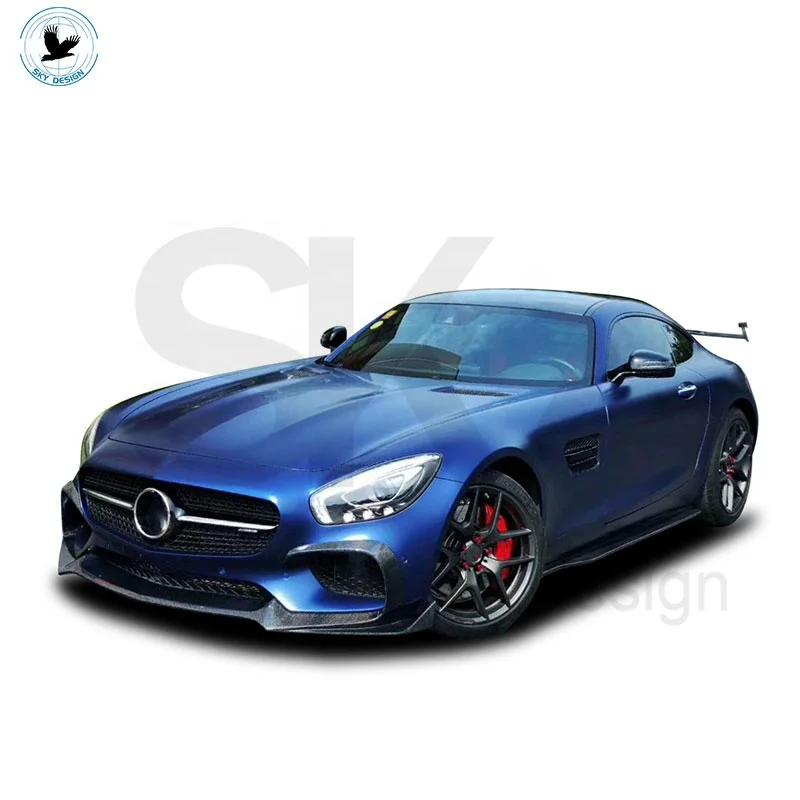 Vacuum Carbon Fiber Body Kit For Mercedes Amg Gt Gts Gtc Car Front Lip ...