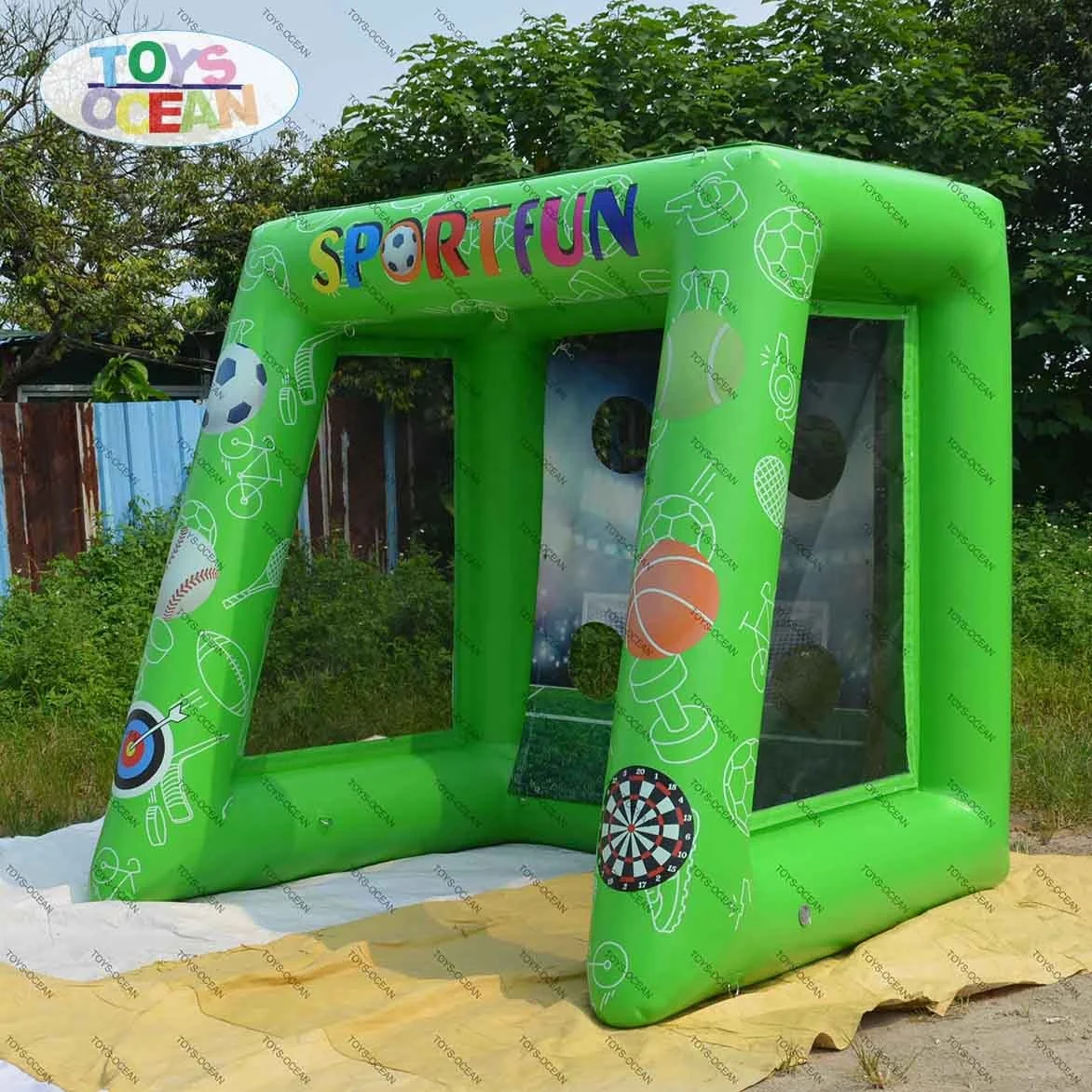 Inflatable Penalty Football Shootout Soccer Kick Tag Goal Game - Buy ...