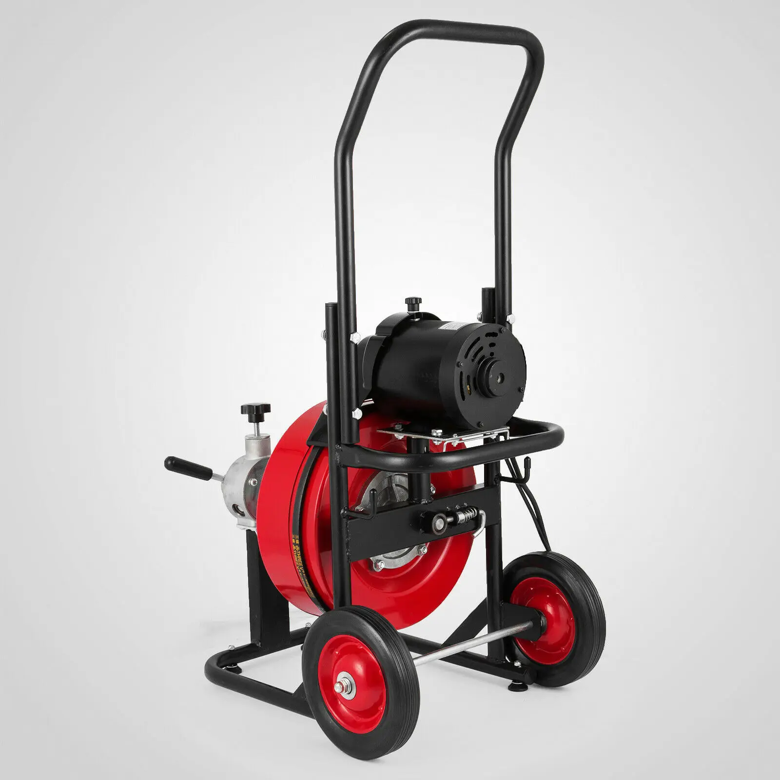 100ft X 1/2" Drain Cleaner Drain Cleaning Machine Snake Sewer Clog With ...