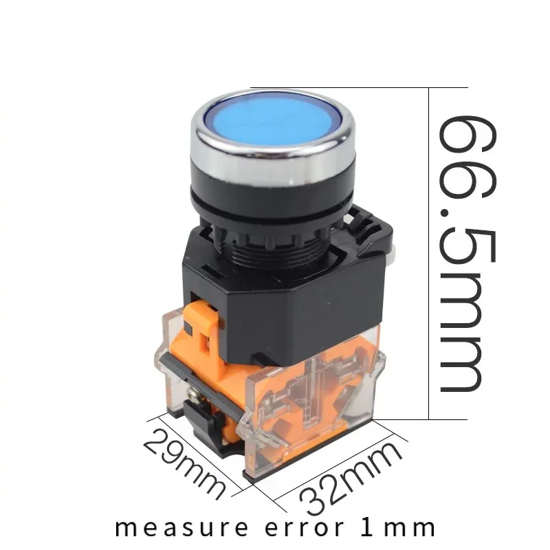 22mm Momentary Spring Return Push Button Switch 1no+1nc Latching Push Button 10a 400v - Buy On ...