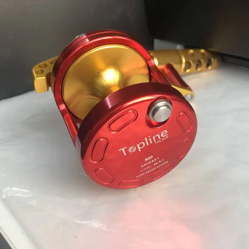 Metal 2 Speed Jigging Rods Reels Metal 15kg Drag Jiging Reel Custom ...