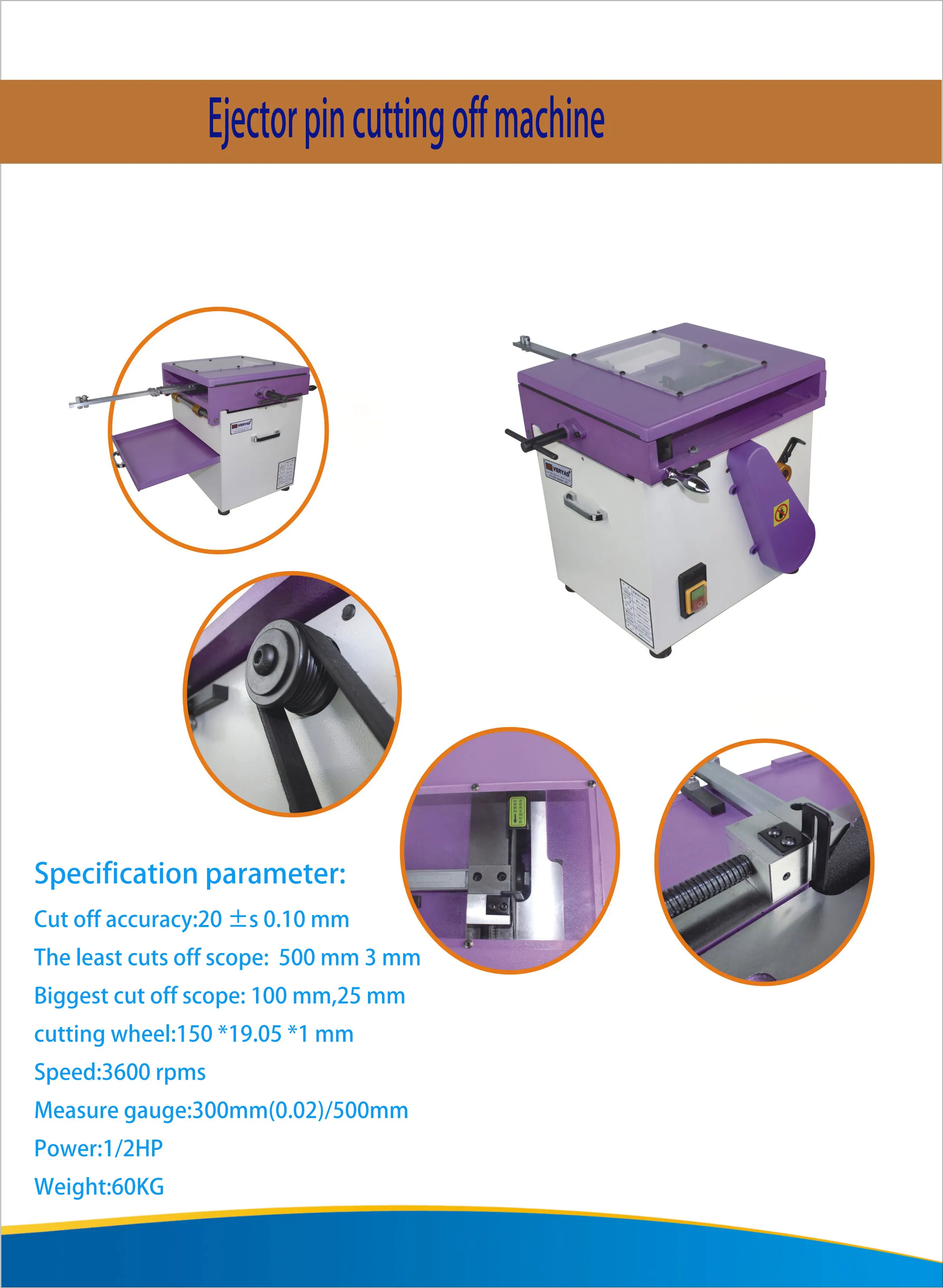 Hot Sale HYC300 Ejector Pin Cutting off Machine - High Productivity