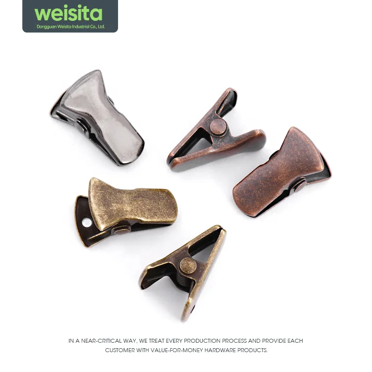 Red Bronze Mini Clip Flat Metal Spring Clip Smooth Surface Underwear ...