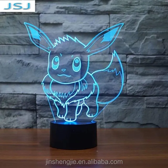 Oem Odm Cute Pokemon Projector Usb Battery Powered 7 Colors Changing ...