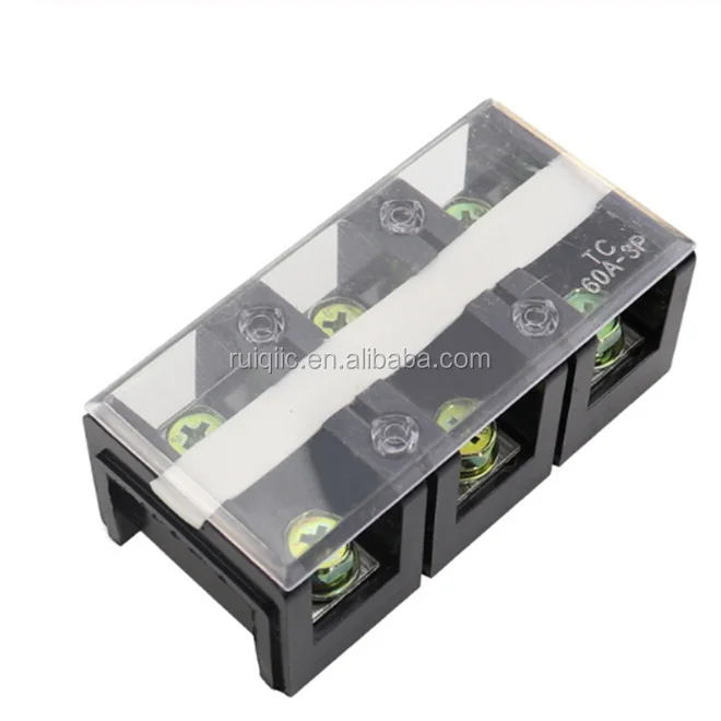 TC-602 TC-603 TC-604 Terminal Block Connectors - 60A Fixed Terminals
