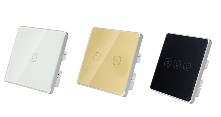 Alexa Voice Control Touch Screen Wall Wireless Remote Control Switches ...