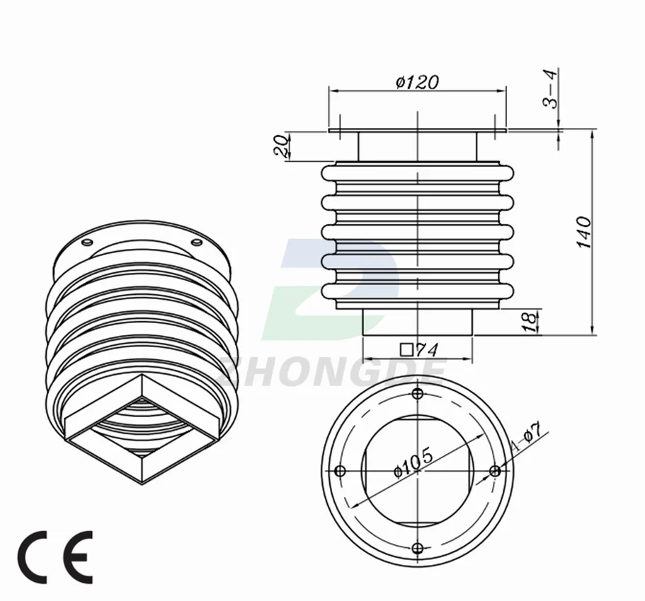 Zde Flexible Hydraulic Cylinder Cover & Bellows Boot - Oem | Wholesale