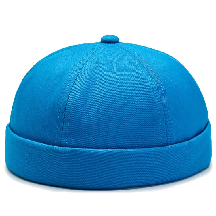 Unisex Blank Brimless Baseball Cap Without Visor Hats Skull Sailor Cap ...