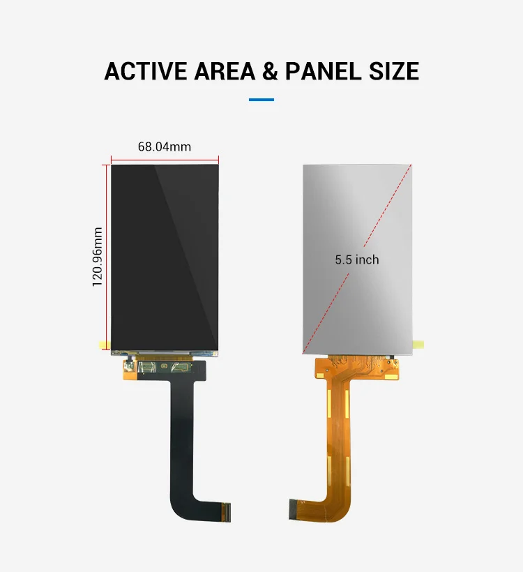 Sharp Ls055r1sx03 5.5 Inch 2k Ips Lcd Module 2560*1440 Lcd Screen ...