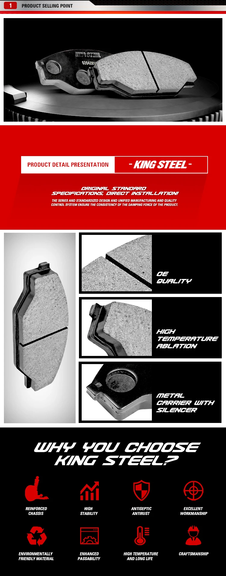 Wholesale Automotive Brake Pad Car Ceramic for Toyota Hilux