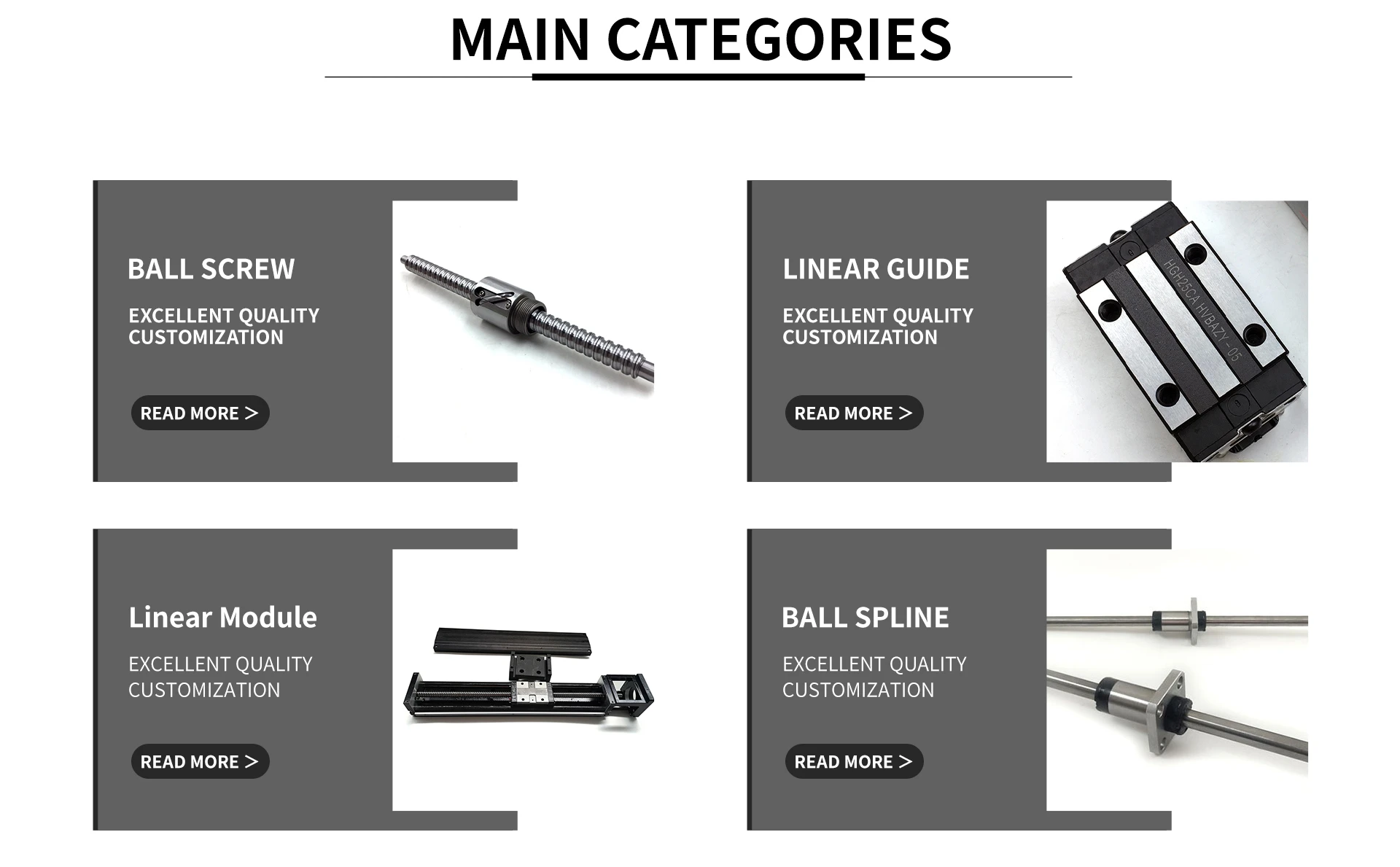 Jingpeng Machinery & Equipment (Shanghai) Co., Ltd. - Bearings, Ball Screw