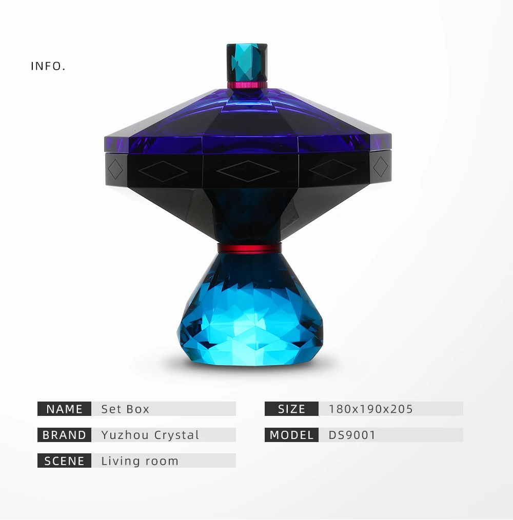 K9 Crystal Fruit Tray - Blue, Customized, and Stylish