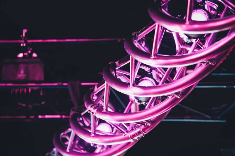 F34 Aluminum DNA Twisted Truss - Unique Display Solution