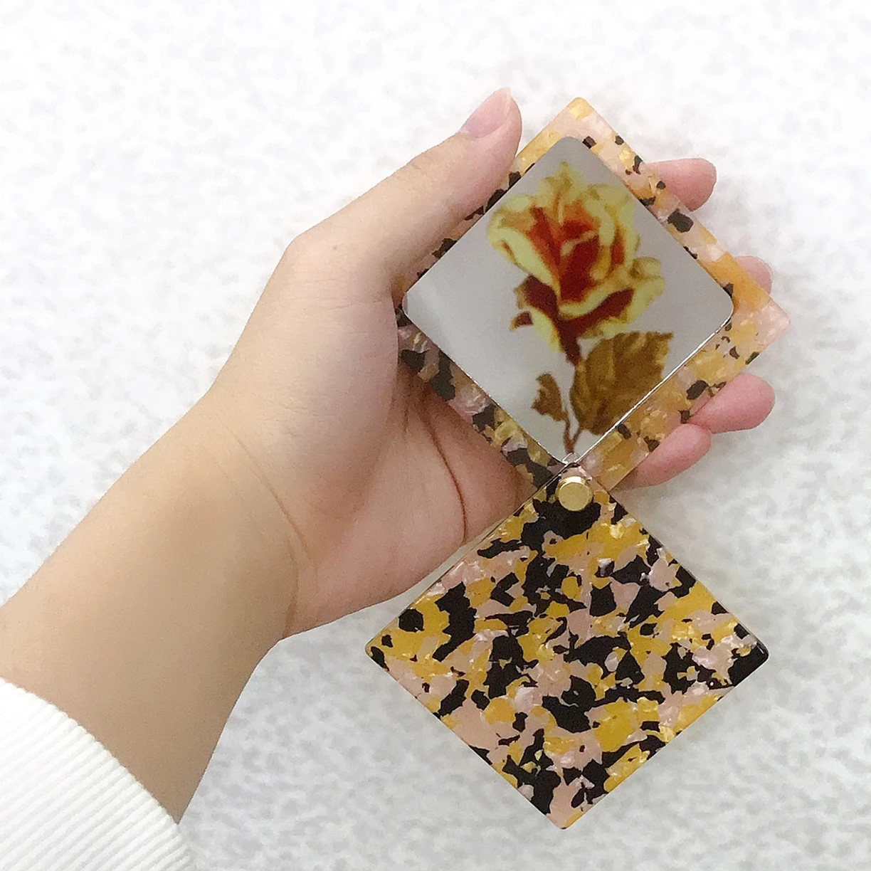 Environmental Friendly Custom Mini Bling Bling Pocket Mirrors Private ...