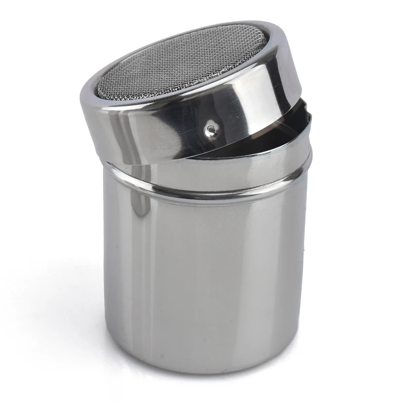 Stainless Steel Dredge Shaker Powdered Sugar Dispenser Cocoa Powder ...