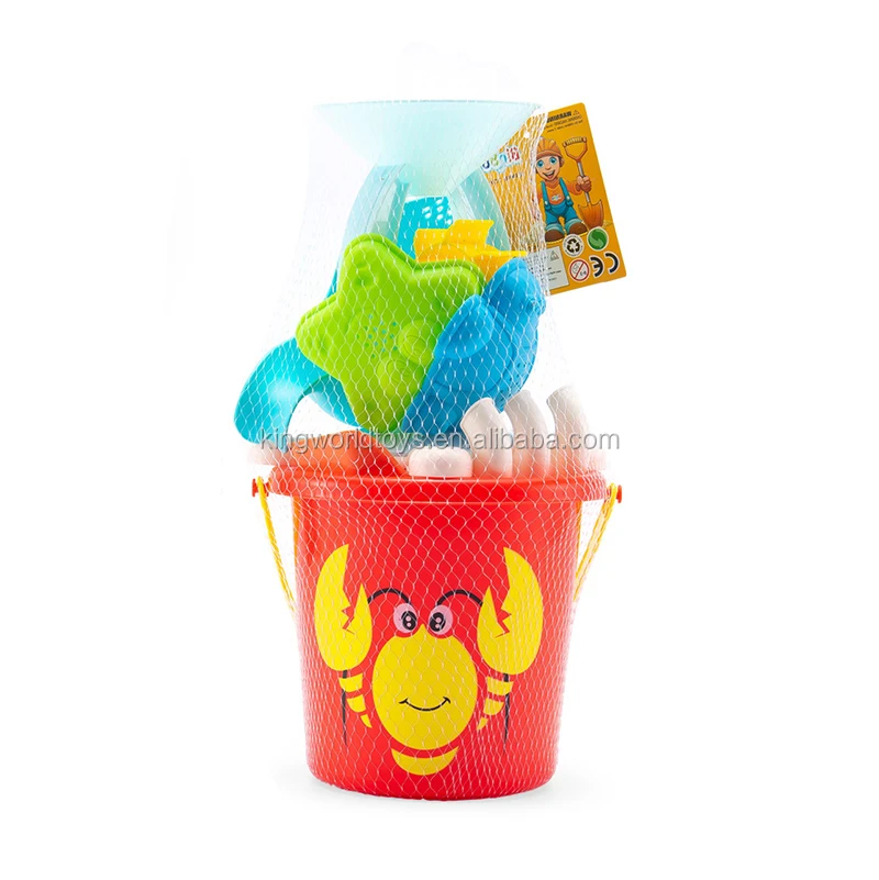 8 Pcs Sand Tools For Children Plastic Set Beach Play Fun Mini Bucket ...