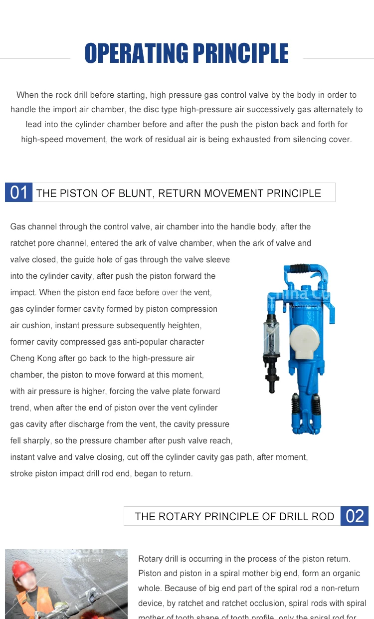 YT24 Rock Drilling Machine - Efficient Pneumatic Solutions