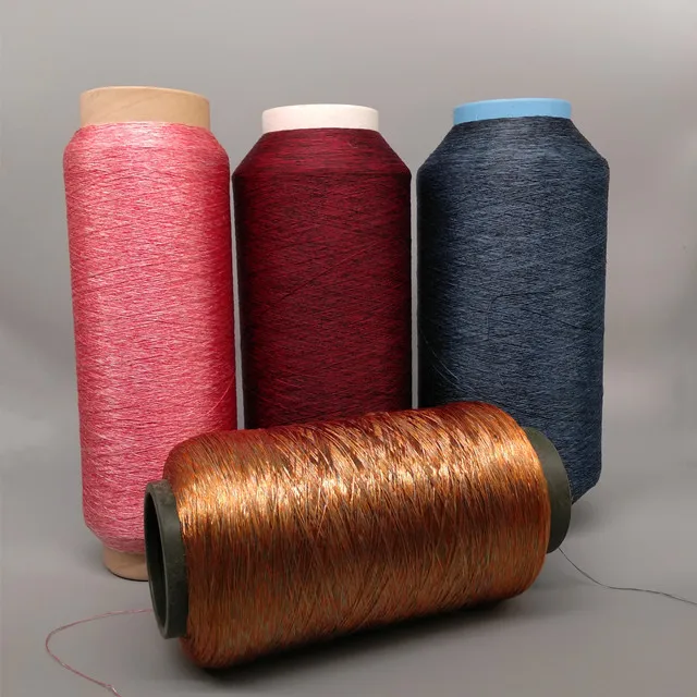 High Quality Bright Polyester Covered Spandex Yarn for Shoe Upper