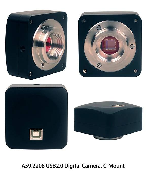 Opto-edu A59.2208-5.1m 5.1m 1/2.5" Usb2.0 C-mount Ccd Microscope Camera ...