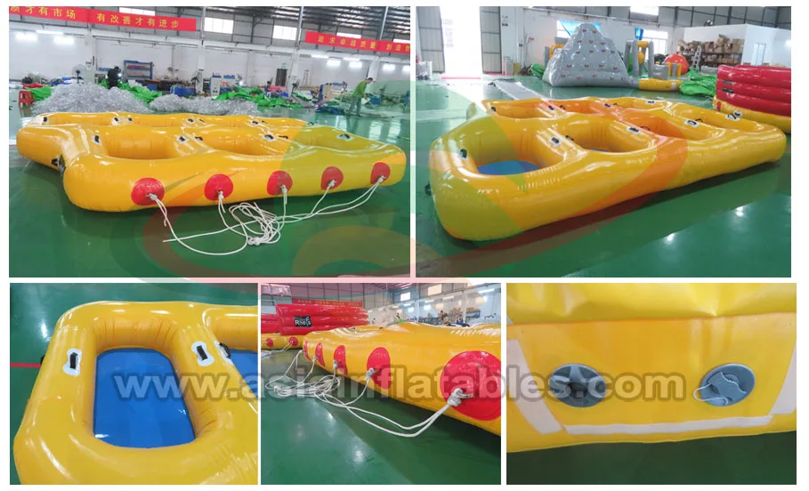 5 Riders Inflatable Donut Boat Water Ski Towable Tube Inflatable Boat ...