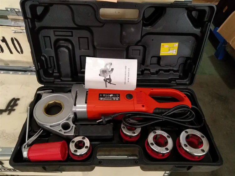 Electric Pipe Threading Machine - Portable Hand-held Tool for Pipe ...