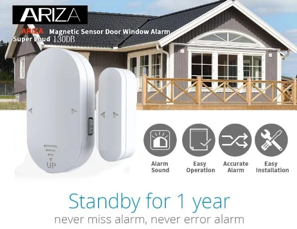 Door Alarm Magnetic Contacts Doorway Beam Sensor Or Chime Home Security ...