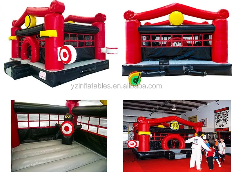 Ninja Warrior Interactive Karate Inflatable Bouncy House Castle Games ...
