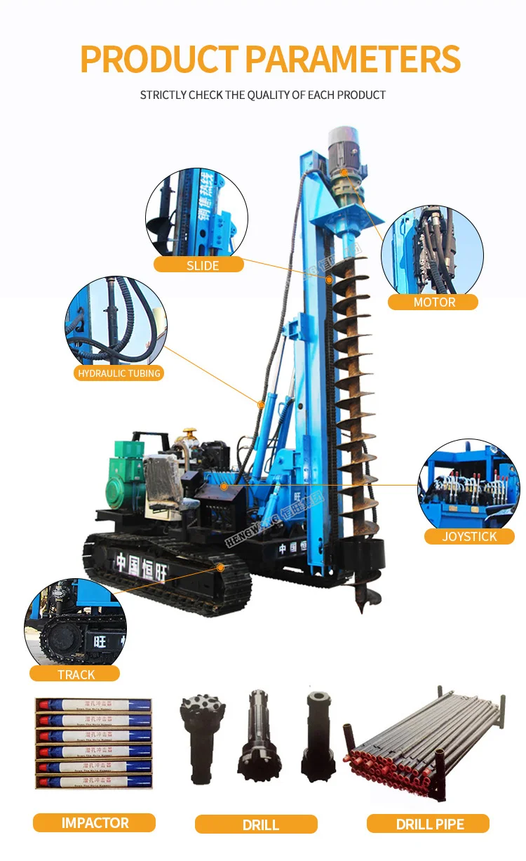 Helical Screw Pile Equipment Small Ground Screw Pile Driver Hwl300 ...