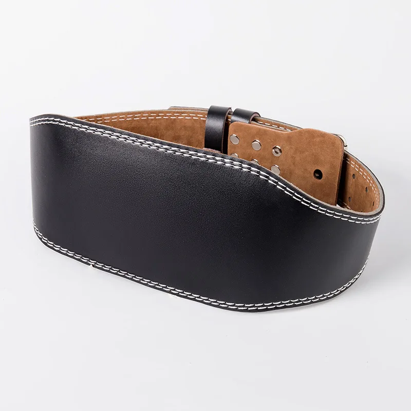 Custom Fitness Leather Weight Lifting Belt 15cm Adjustable With Buckle ...