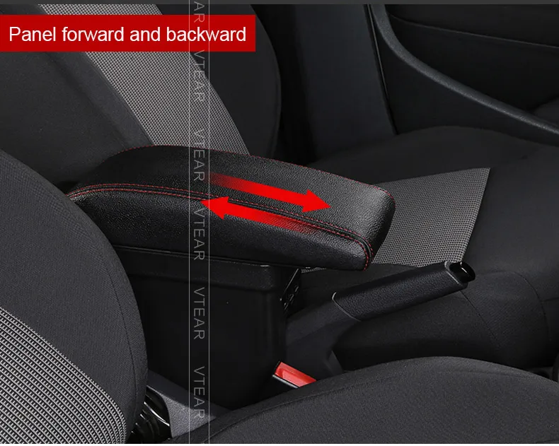Vtear For Ford Focus 3 Mk3 Armrest Box Usb Charging Interface Heighten ...