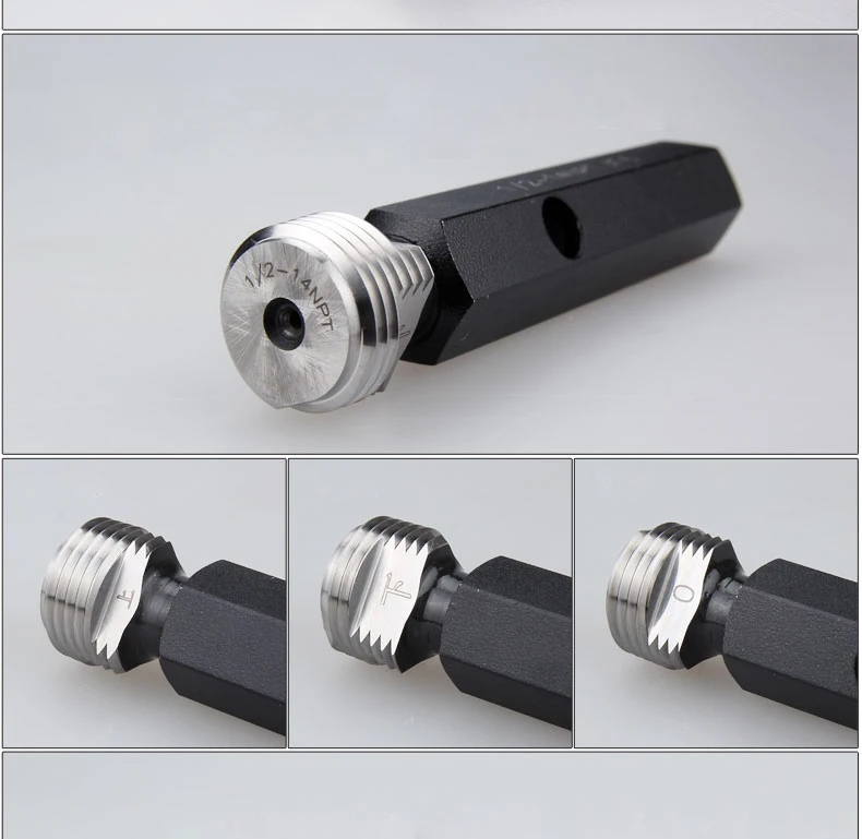 Npt Screw Thread Ring Gage Go Nogo Taper Thread Plug Gauges 1/16~6 Npt ...