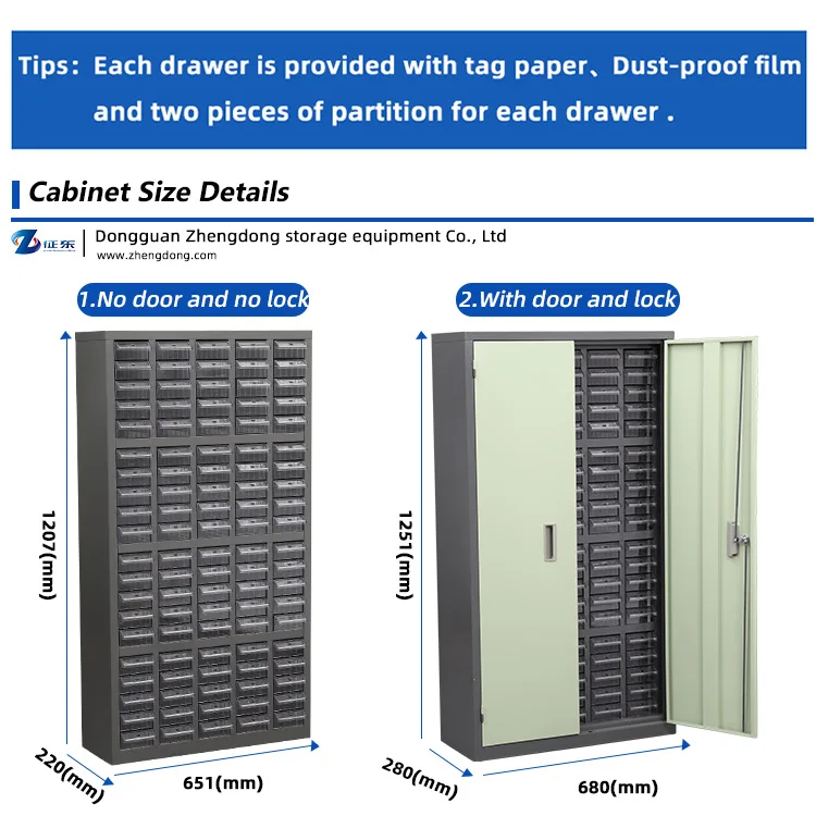 Electronic Component Storage Cabinet - Parts Organizer