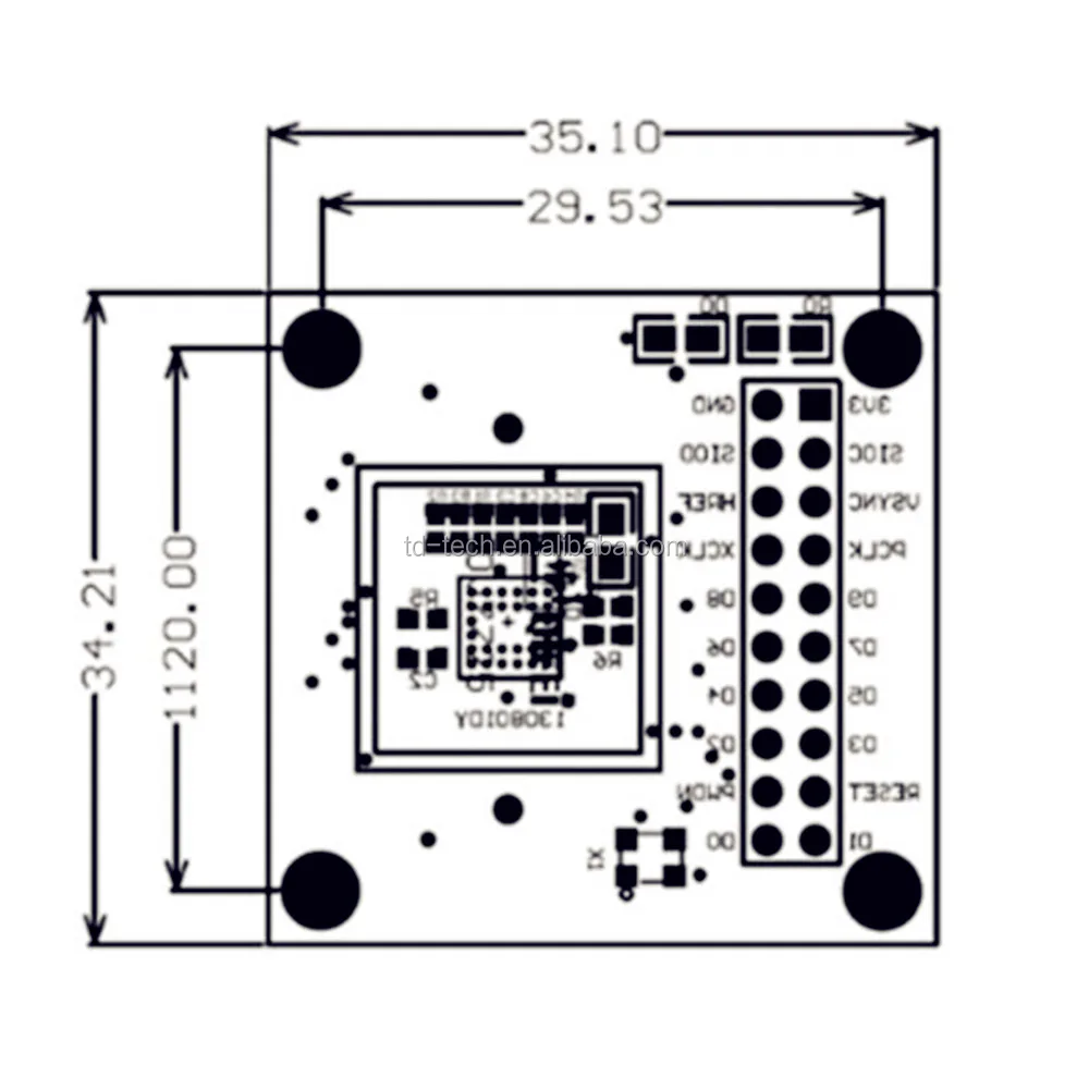 Taidacent Stm32f103 I2c Sccb Interface Rawrcgb Rgb Yuv Ycbgr 640x480 60 ...