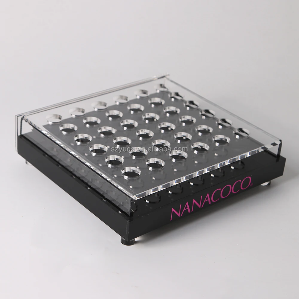 Customized Made Plexiglass Tiered Makeups Rack Clear Acrylic False ...