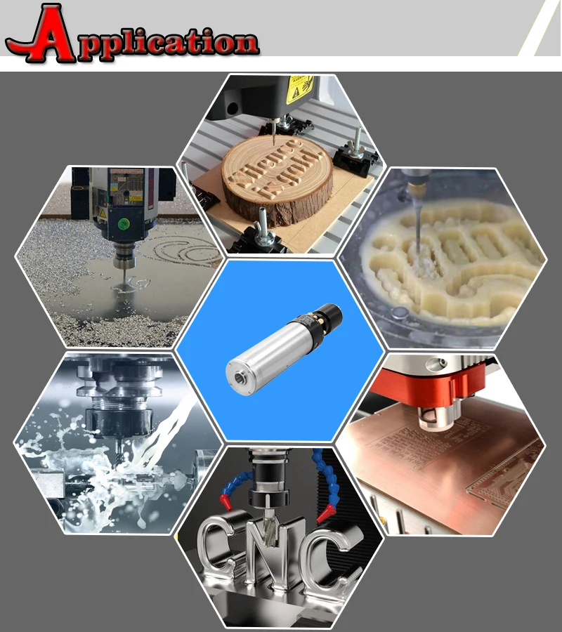 High Speed Iso20 Cnc Router Spindle 40000rpm 3.7kw Atc Water Cooled ...