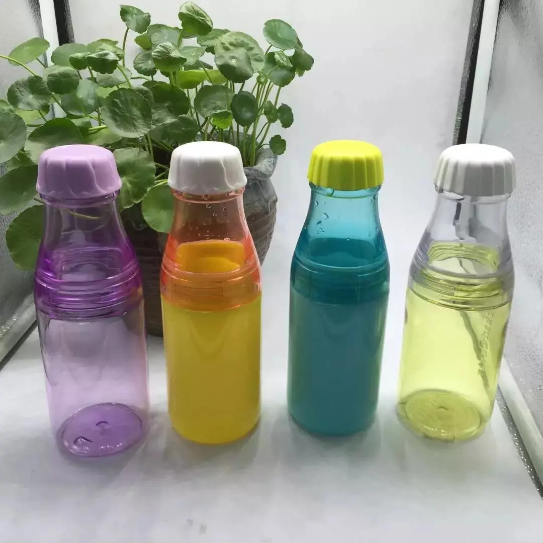 Rotatable Split Single Wall 500ml Plastic Drinking Water Bottle - Buy ...