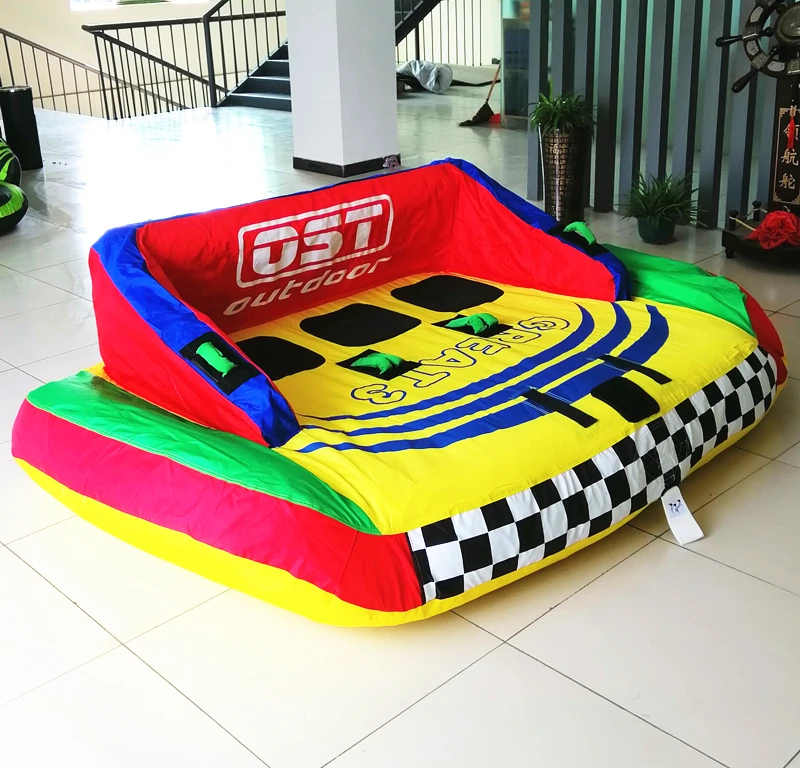 PVC 3 Person Inflatable Towable Tube Sofa for Ski Water Sport