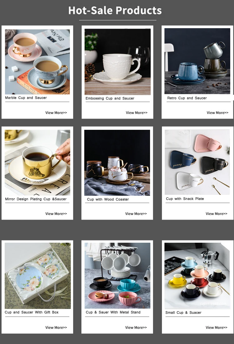 8oz Custom Eco Friendly Coffee Cup Ceramic Unique Electroplated ...