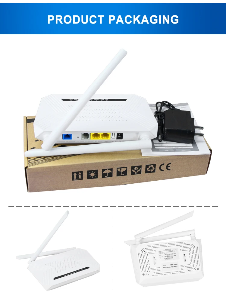 Hur2201xr Hdv Gpon Onu Ont Hgu High-speed Router Dual Mode 1ge+1fe+1tel+wifi Modem - Buy Ftth ...