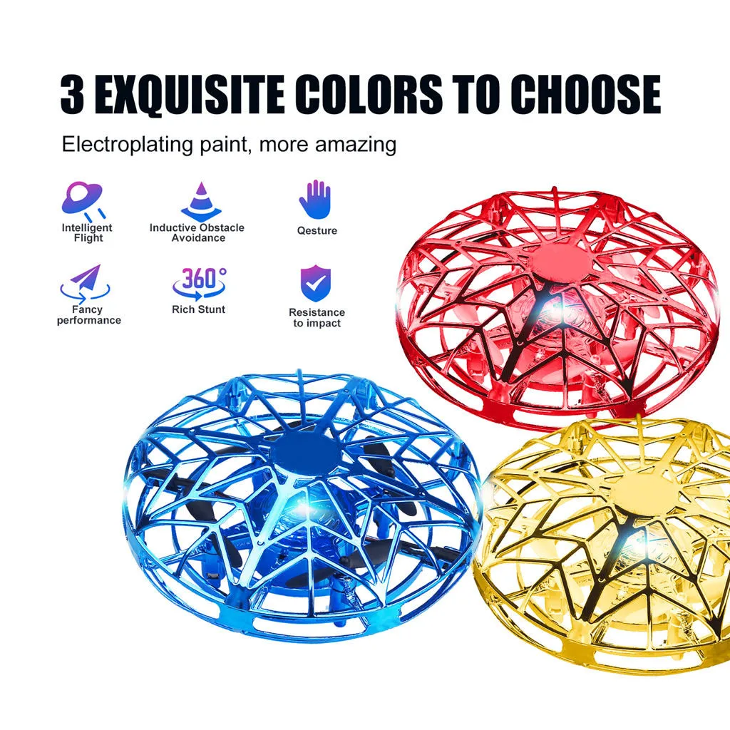 2020 Hot Ufo Aircraft Anti-collision Flying Ufo Helicopter Magic Hand ...