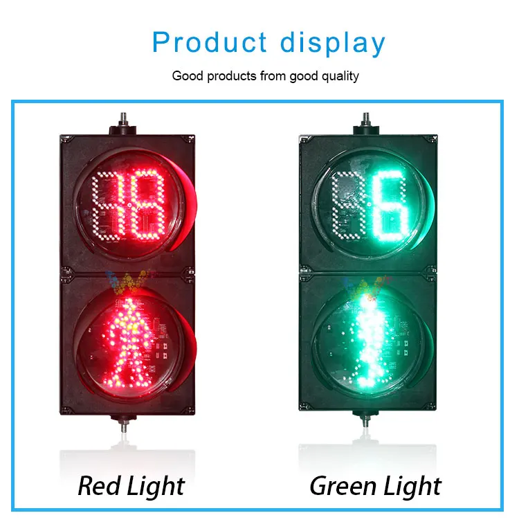 200mm Pedestrian Signal Countdown Timer - IP65 Waterproof