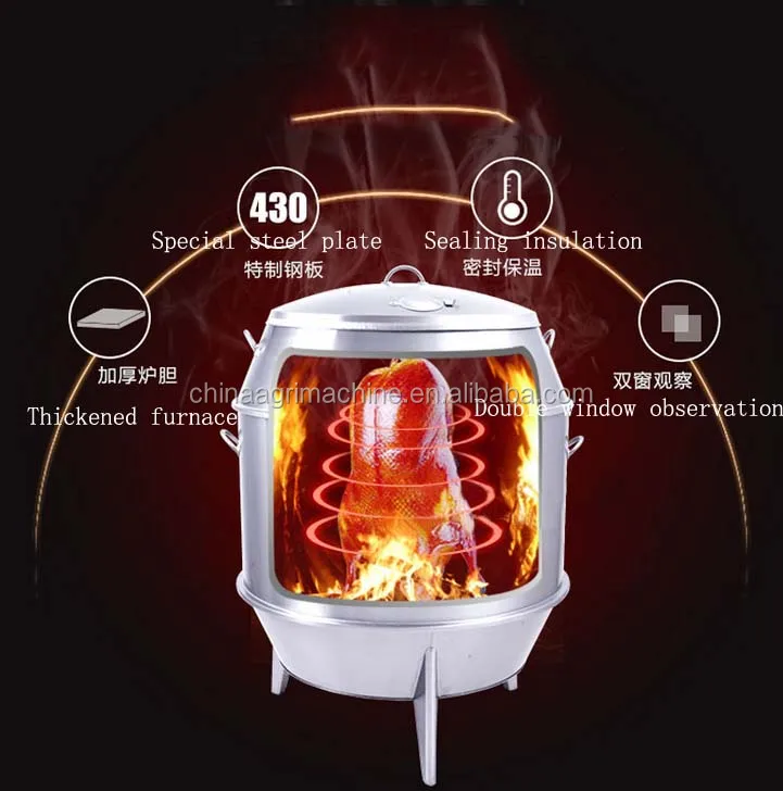 Stainless Steel Charcoal Roast Duck Oven Gas Duck Roaster